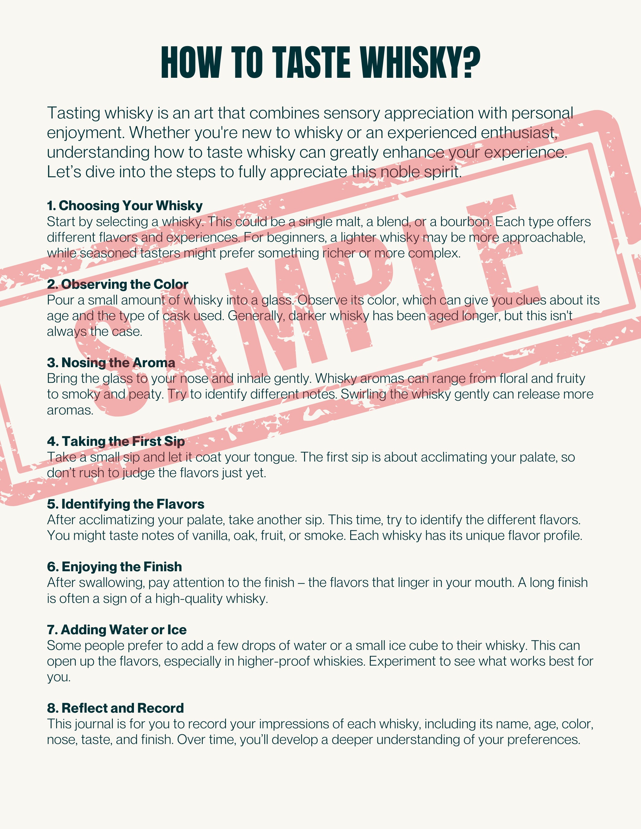 The Ultimate Whisky Review Journal - Connoisseur's Choice for Tasting ...