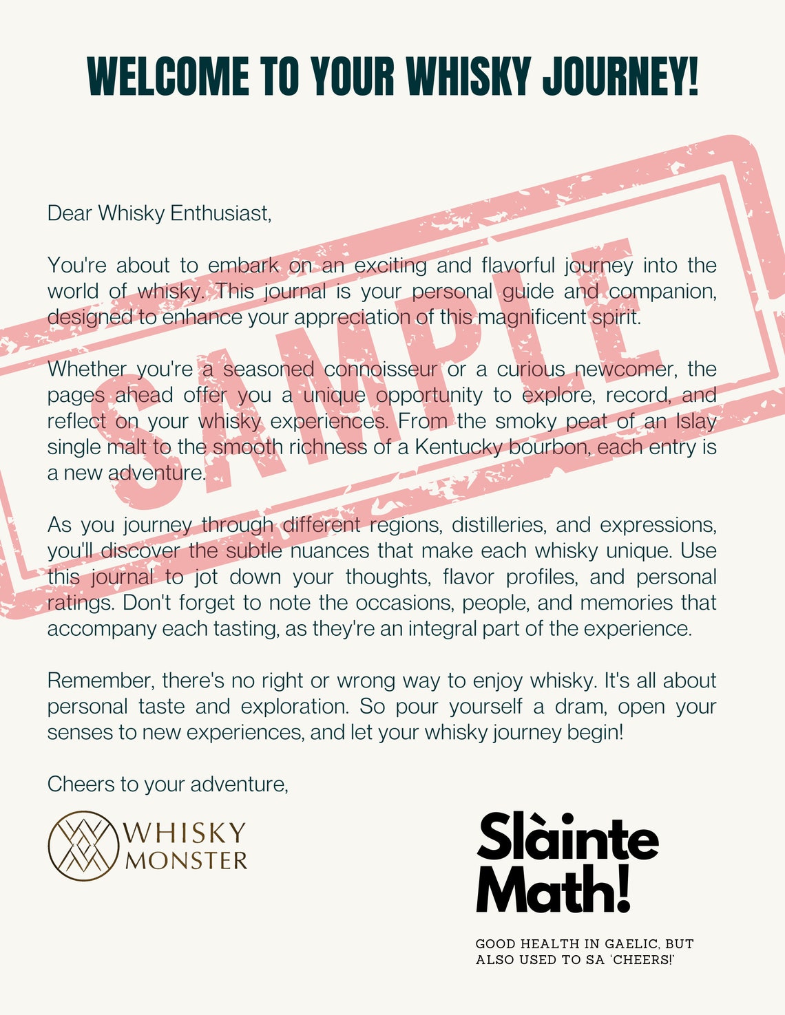 The Ultimate Whisky Review Journal - Connoisseur's Choice for Tasting ...