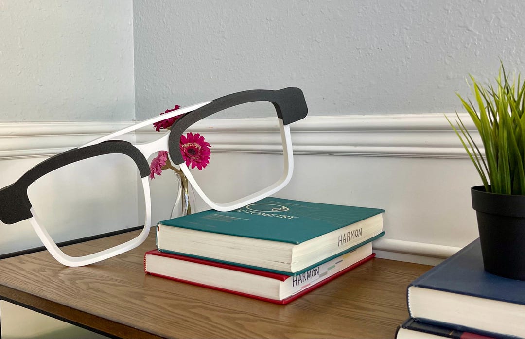 Giant Black and White Glasses Wall Art, 3D Printed Decor - Etsy