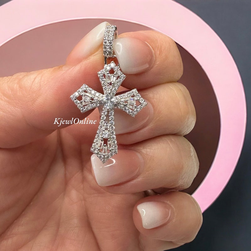 Silver Cross - Etsy