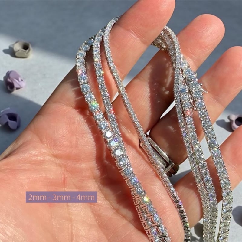 Moissanite Gra Necklace - Etsy
