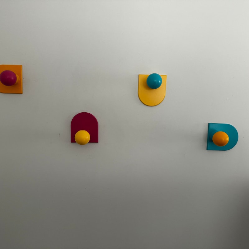 Colorful Wall Hooks - Etsy
