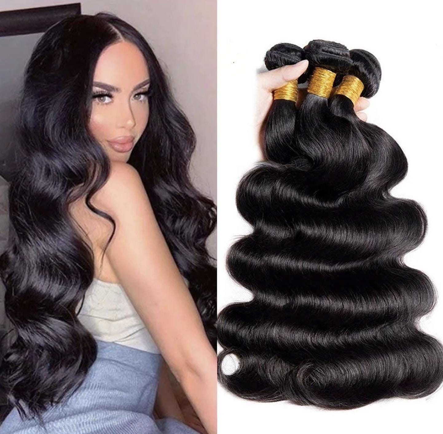 Body Wave Virgin Hair Etsy UK