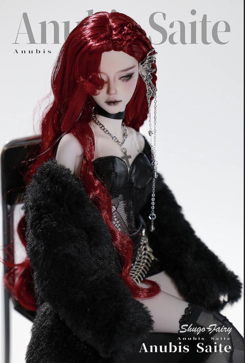 Anubis F 1/4 BJD Doll Full Set With Bariy Body Black Siscon Aesthetic ...