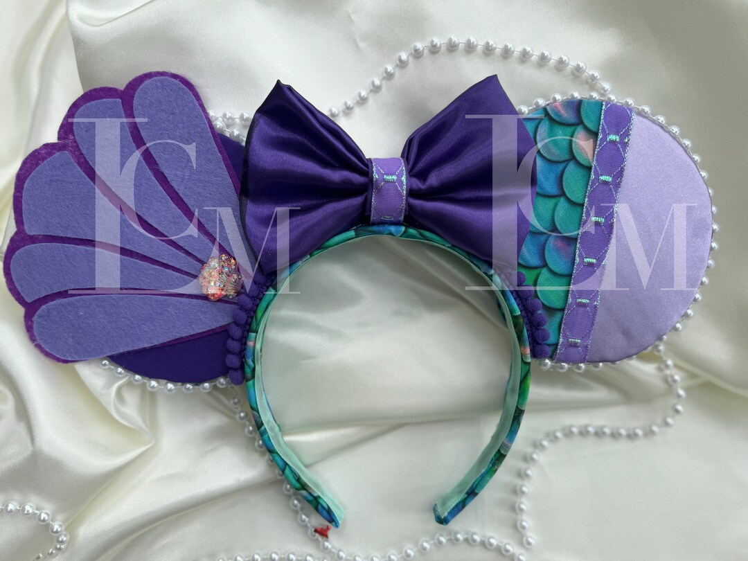 Little Mermaid Inspired 2/princess Mouse Ears/headband Headwear ...