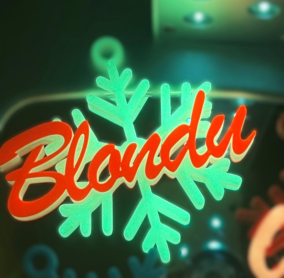 Custom 3D Snowflake With Name Glow in the Dark Christmas Decor ...