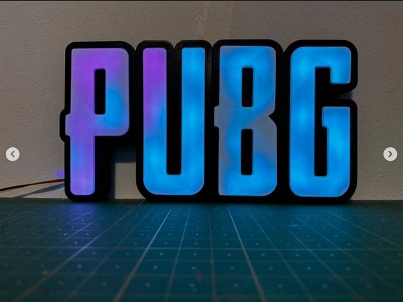 PUBG Playerunknown's Battlegrounds Lightbox / High Quality STL / 3D ...