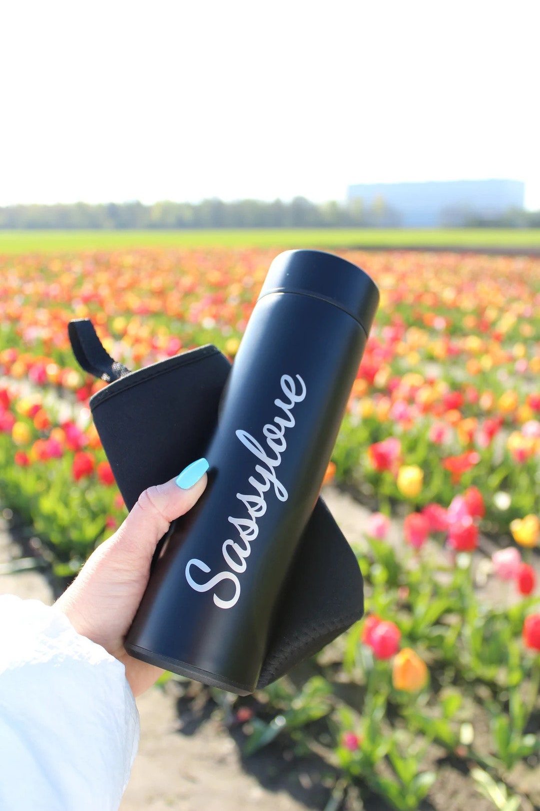 Personalized Metal Termos WITH LED THERMOMETER Personalised Gift With ...