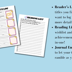 Easy Digital Reading Journal - Etsy
