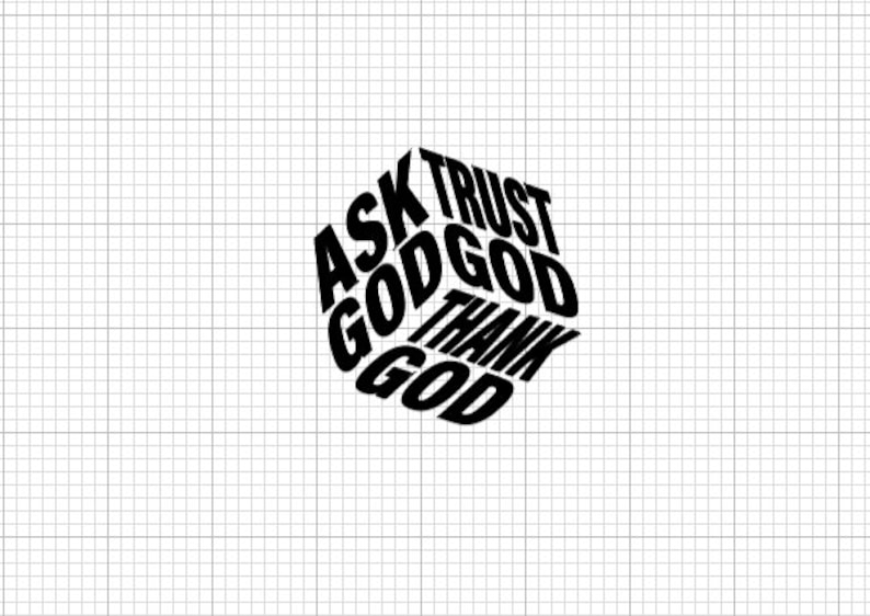 Ask God Tell God Thank God Svg Png, Trust God Svg, Christian Jesus God ...