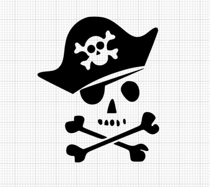 Pirate Skull Svg | Pirate Hat Svg | Pirate Svg | Cool Svg | Cool Skull ...