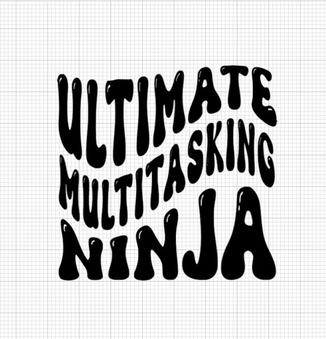 Mom Multitasking Ninja SVG, Best Mom Svg, Funny Car Decal SVG, Mother's ...