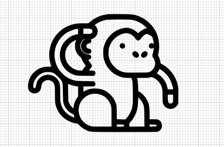Monkey Svg, Mammal Svg, Animal Svg, Cute Monkey Svg, Cute Svg, Witty ...