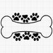 Bone SVG , Paw Bone Design Svg, Bone Tshirt Design Cut Svg, Bone Decal ...