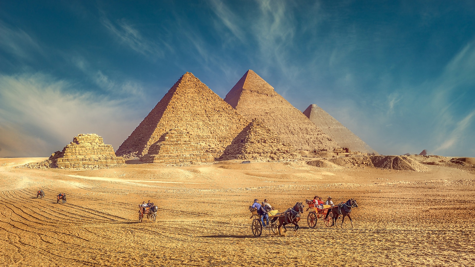 Giza Pyramids, Photography Print, Ancient Egypt, Desert Landscape, Wall ...