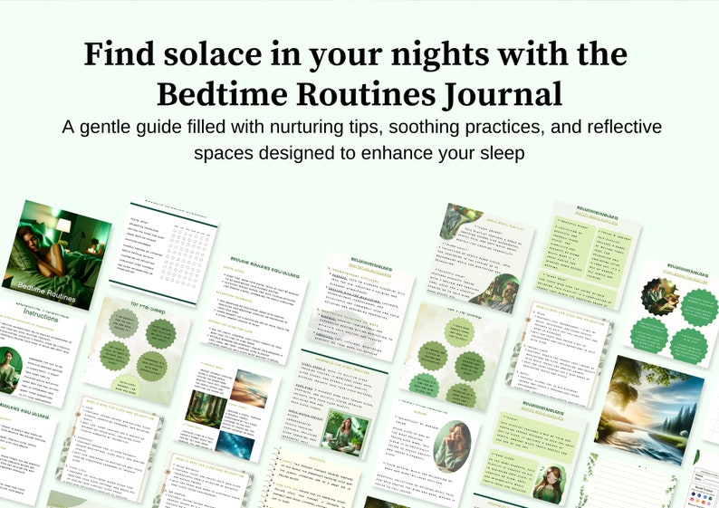 Sleep Like a Baby Printable Sleep Journal + Bedtime Routines Ebook Blue ...