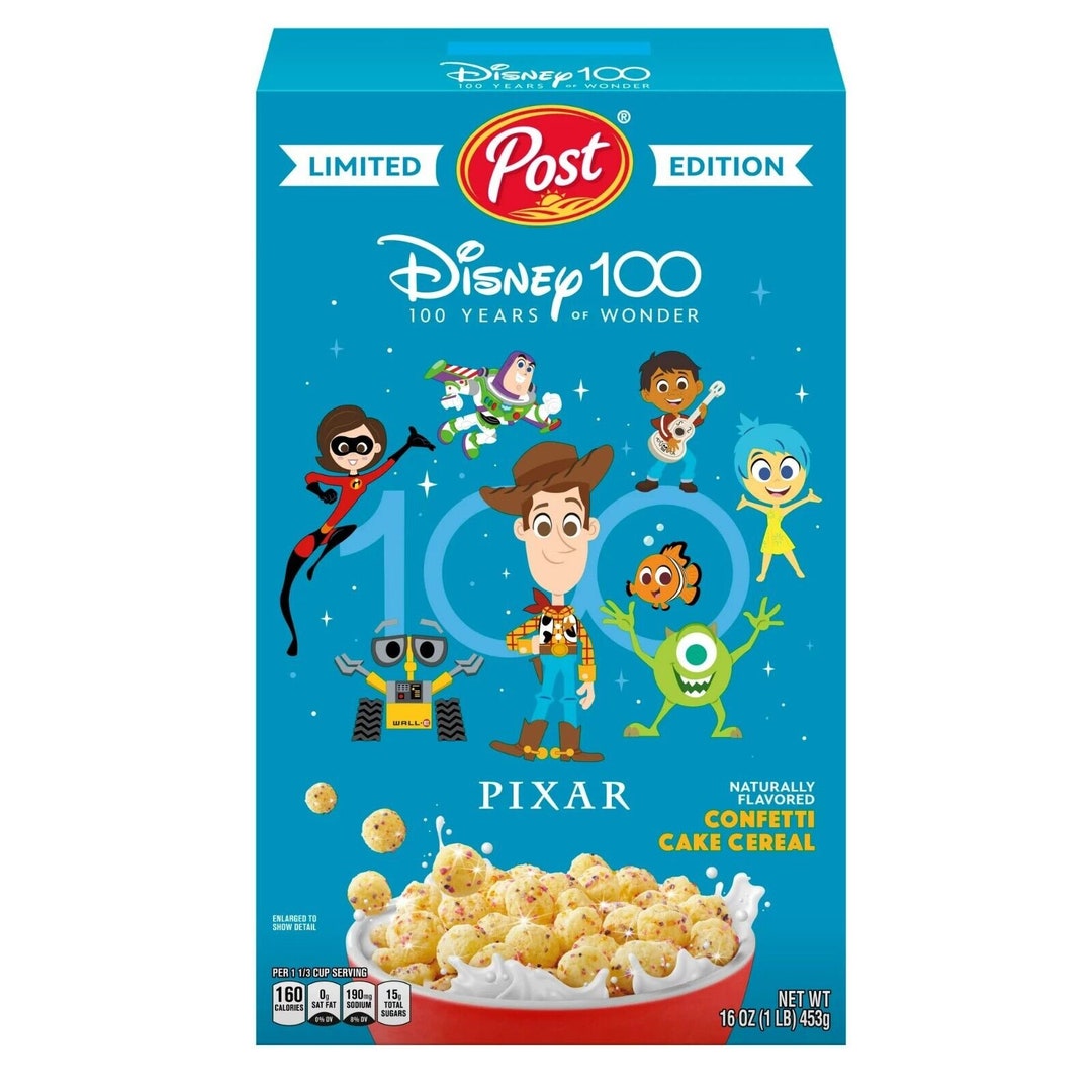 DISNEY 100 Years of Wonder Post Pixar Cereal - Etsy