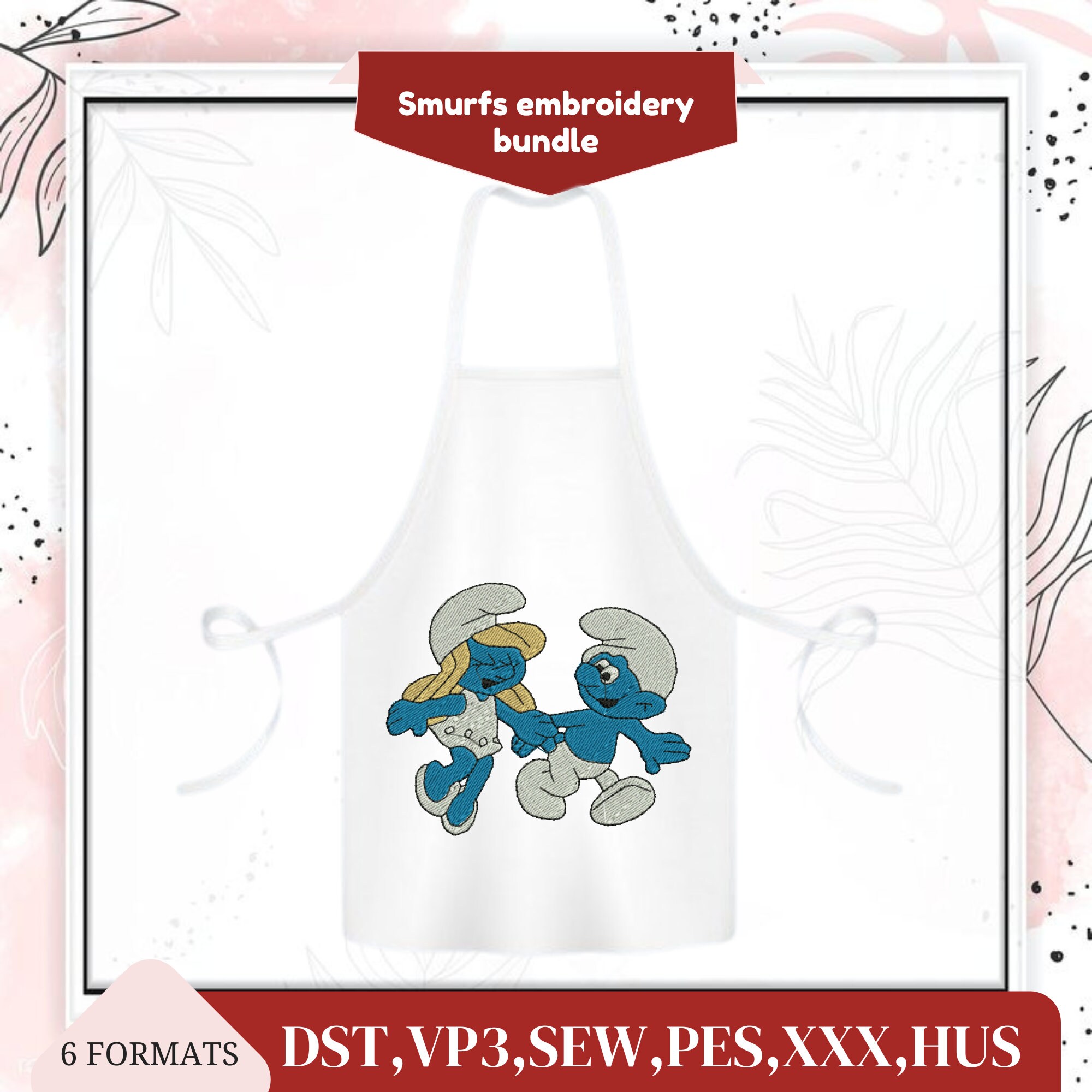 Smurf Embroidery Designs, Smurf Embroidery Pattern, Smurf Embroidery ...