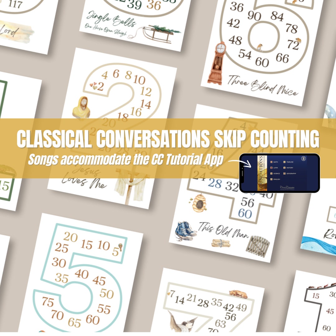 Printable Classical Conversations Skip Counting, Cycle 1, 2 & 3 - Etsy