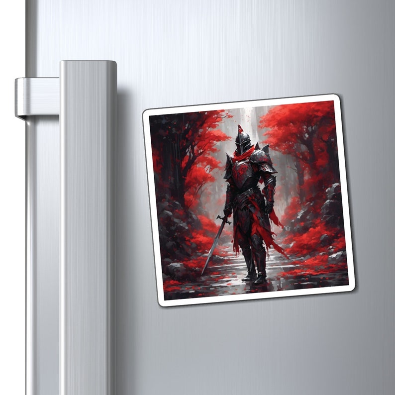 Fighter Knight Dnd Medieval Fridge Magnet Fantasy Magnets RPG Video ...