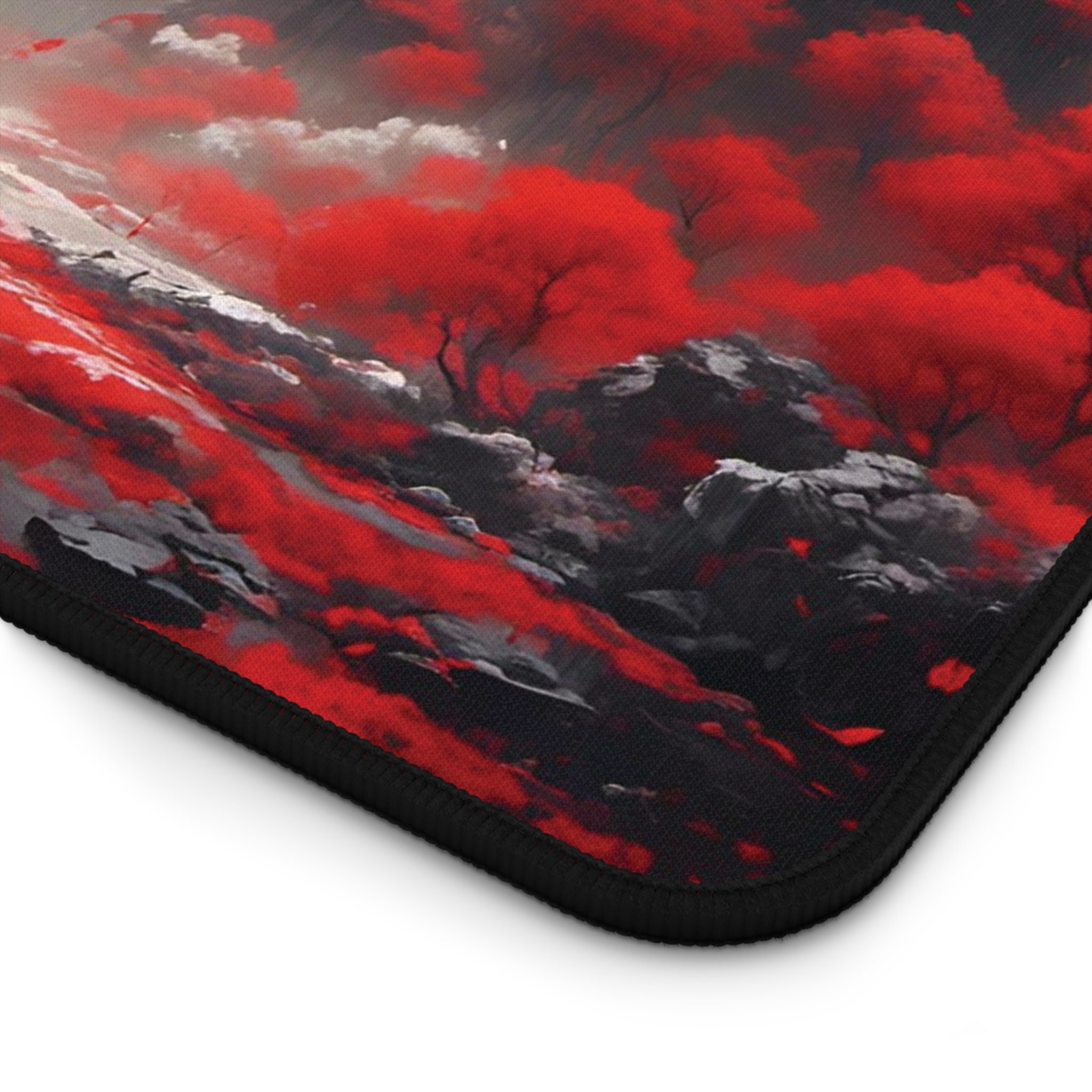 Elden Videogame Inspired, Medieval Knight, Black and Red Mouse Pad Desk ...