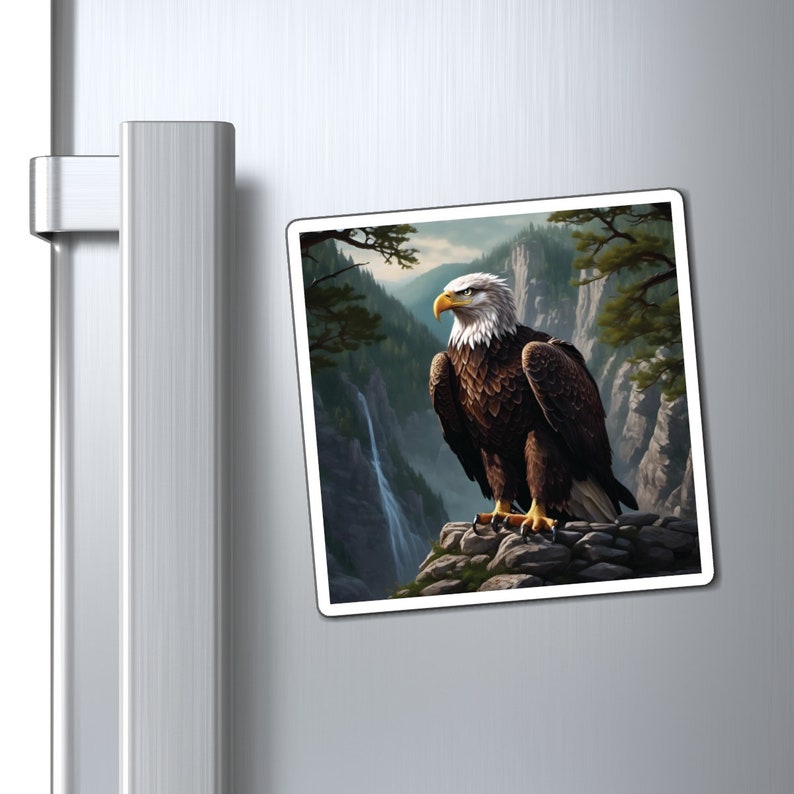 Eagle, Magnet, Magnetic Art, Majestic, Rocky Clif, Realistic Intense ...