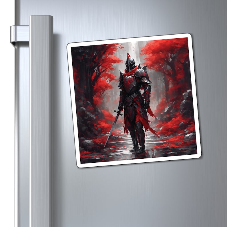 Fighter Knight Dnd Medieval Fridge Magnet Fantasy Magnets RPG Video ...