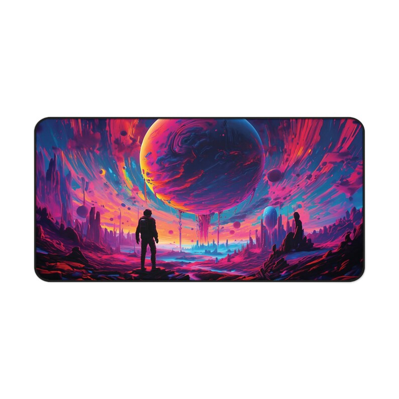 Synth Outer Space Cybercore Cyberpunk Colorful Planets World Pink ...