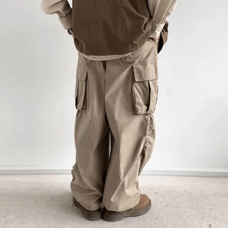 Multi-pocket Baggy Pants Oversize Wide Leg Cargo Streetwear Hip Hop ...