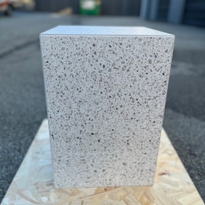 Terrazzo Stone Porcelain Tile Side Table - Etsy