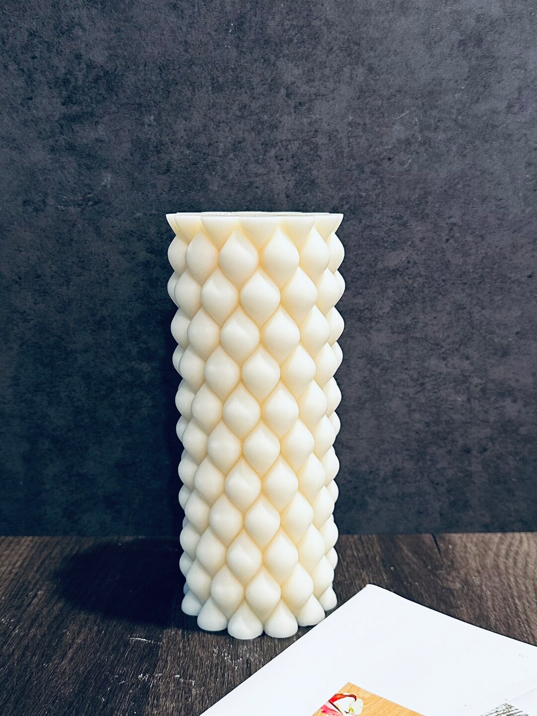 Bubble Cylinder Candle, Aesthetic Christmas Decor Candle, Scented Candle, Christmas Eve Candle ...