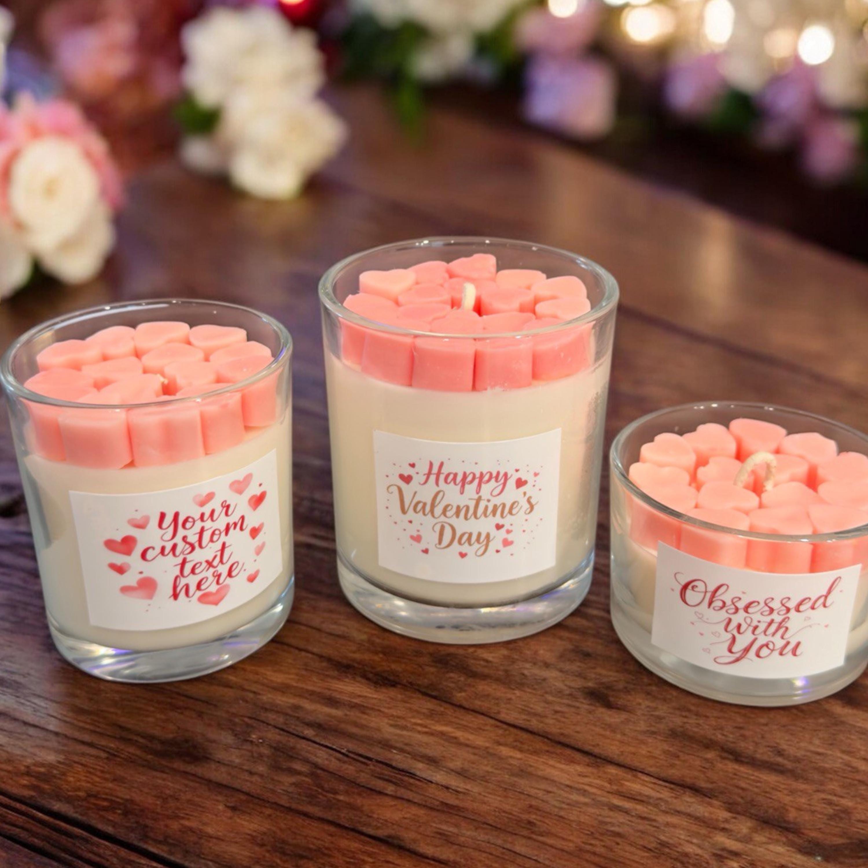 Valentine’s Day Candle | Handmade Soy Scented Candle Gift, Romantic ...