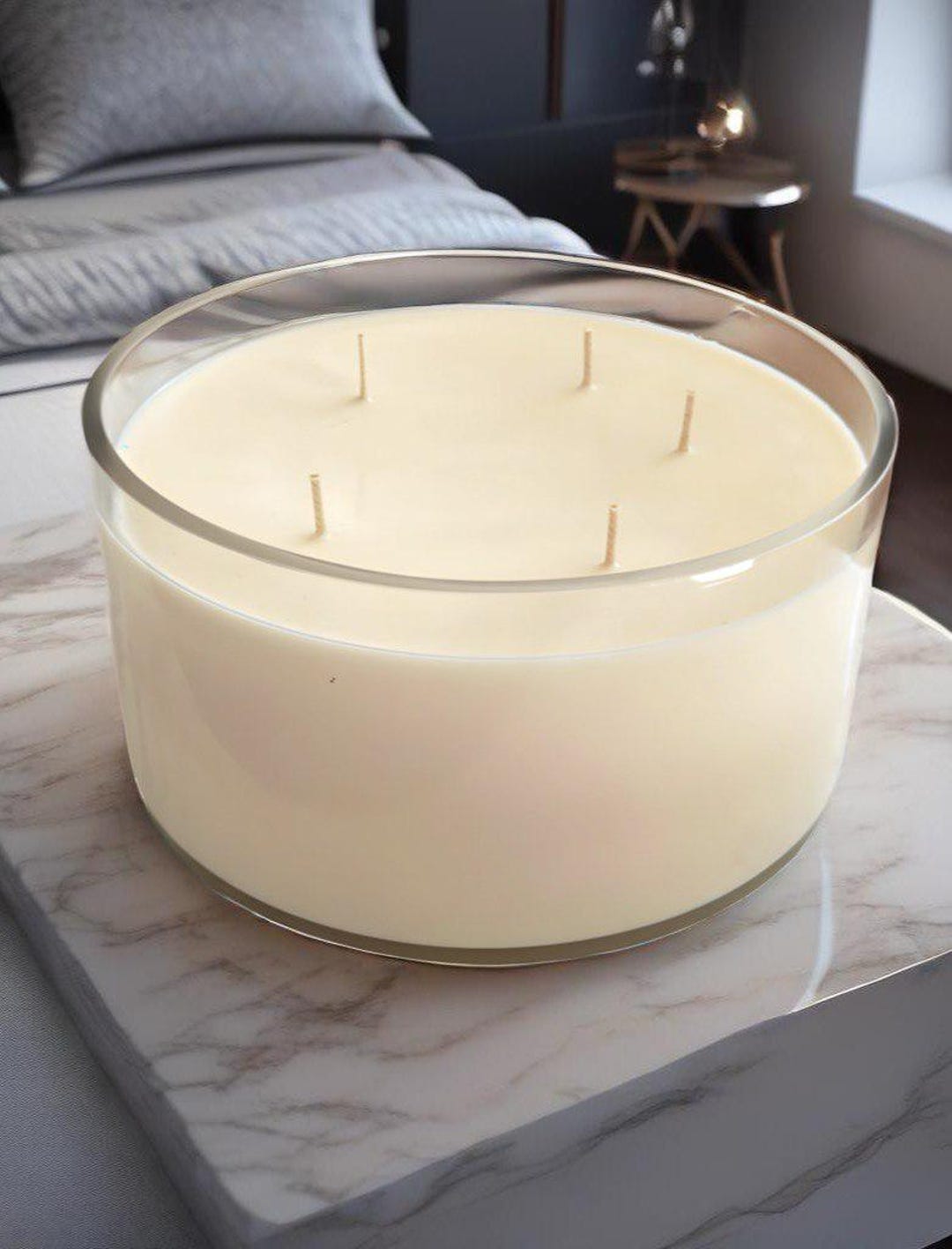 Luxurious 5-wick Candle, Home Decor, Handmade Soy Wax Candle, Aesthetic ...