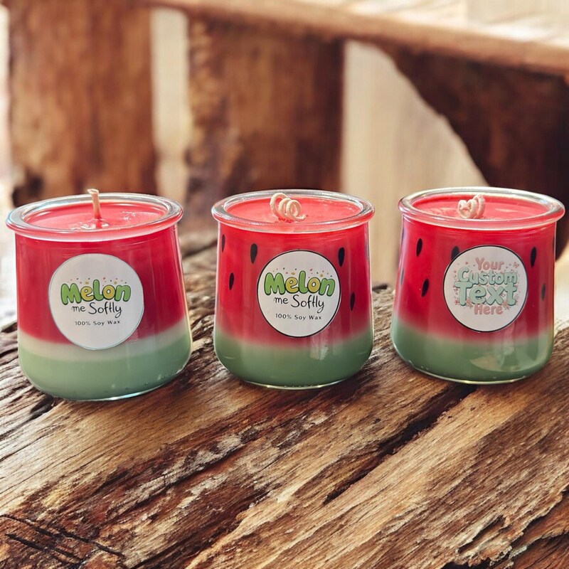 Watermelon Candle - Etsy