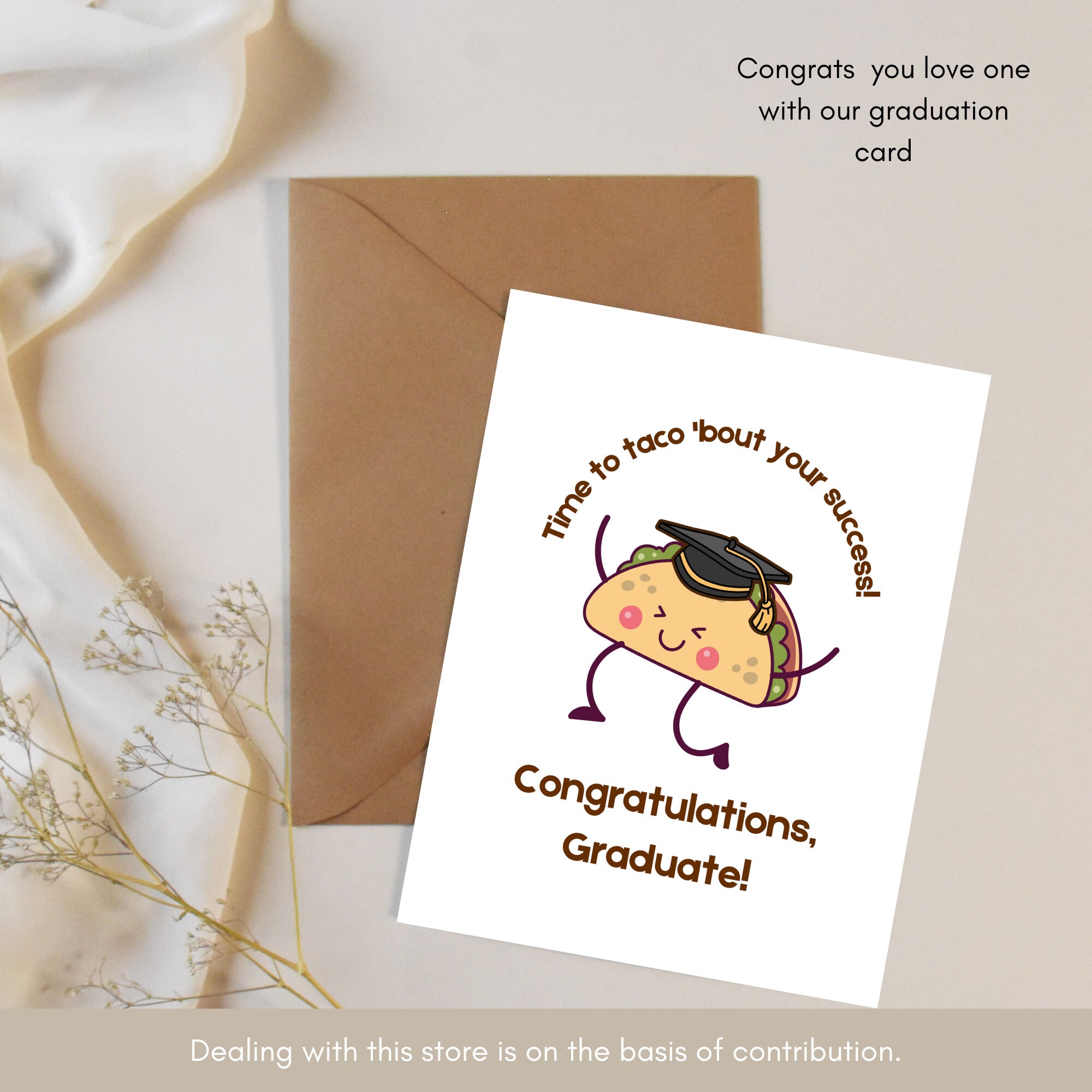Printable Graduation Card, DIY Graduation Card, Taco About You, High ...