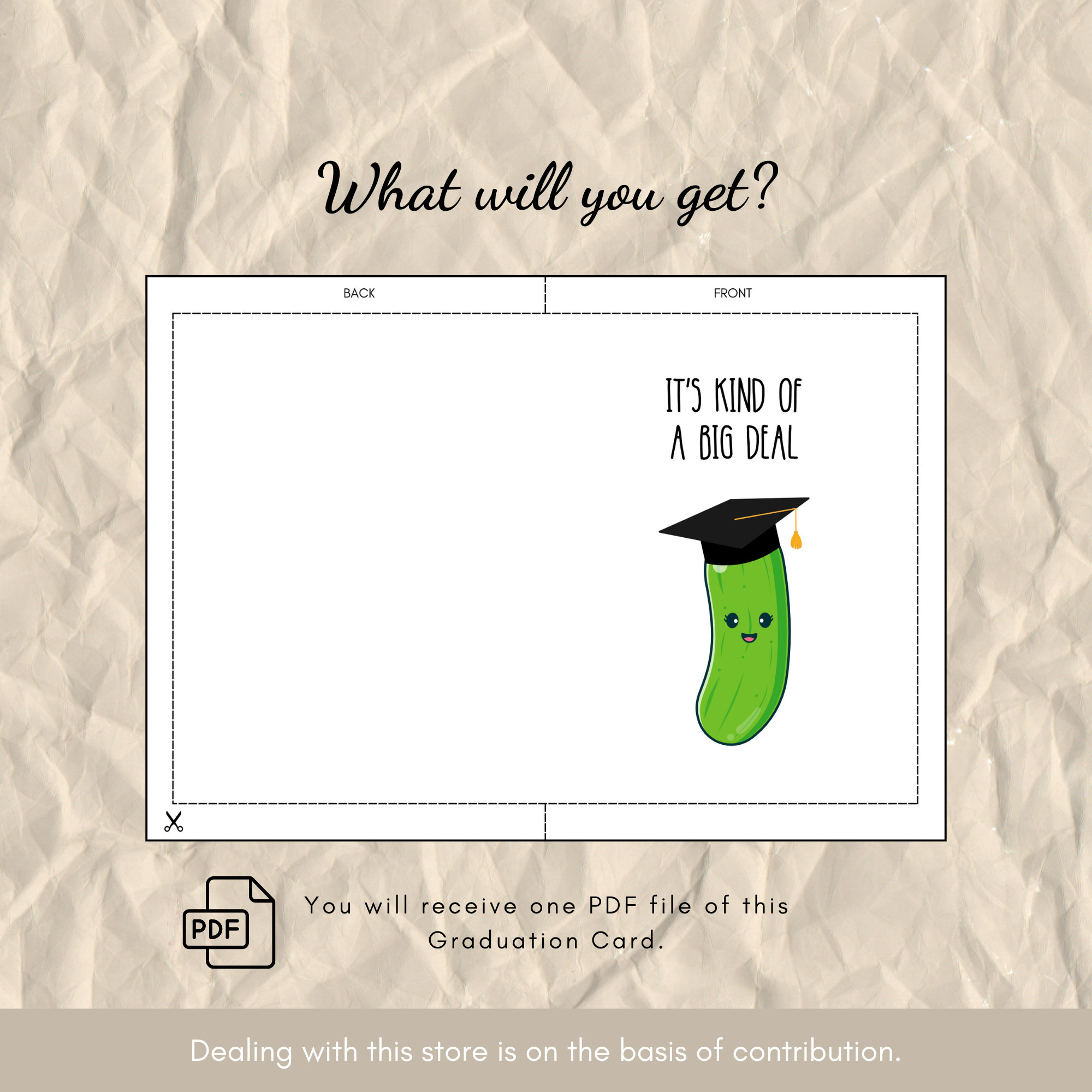 Printable Graduation Card, DIY Graduation Card, Kind of Big Deal, High ...
