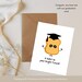 Printable Graduation Card, DIY Graduation Card, Toast Bright Future ...