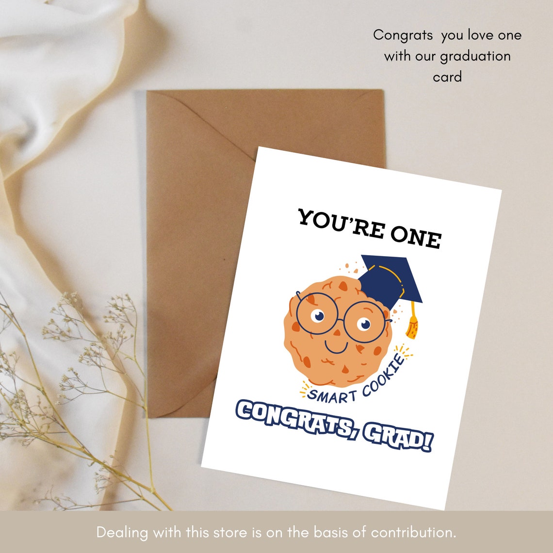 Printable Graduation Card, DIY Graduation Card, Smart Cookie, High ...