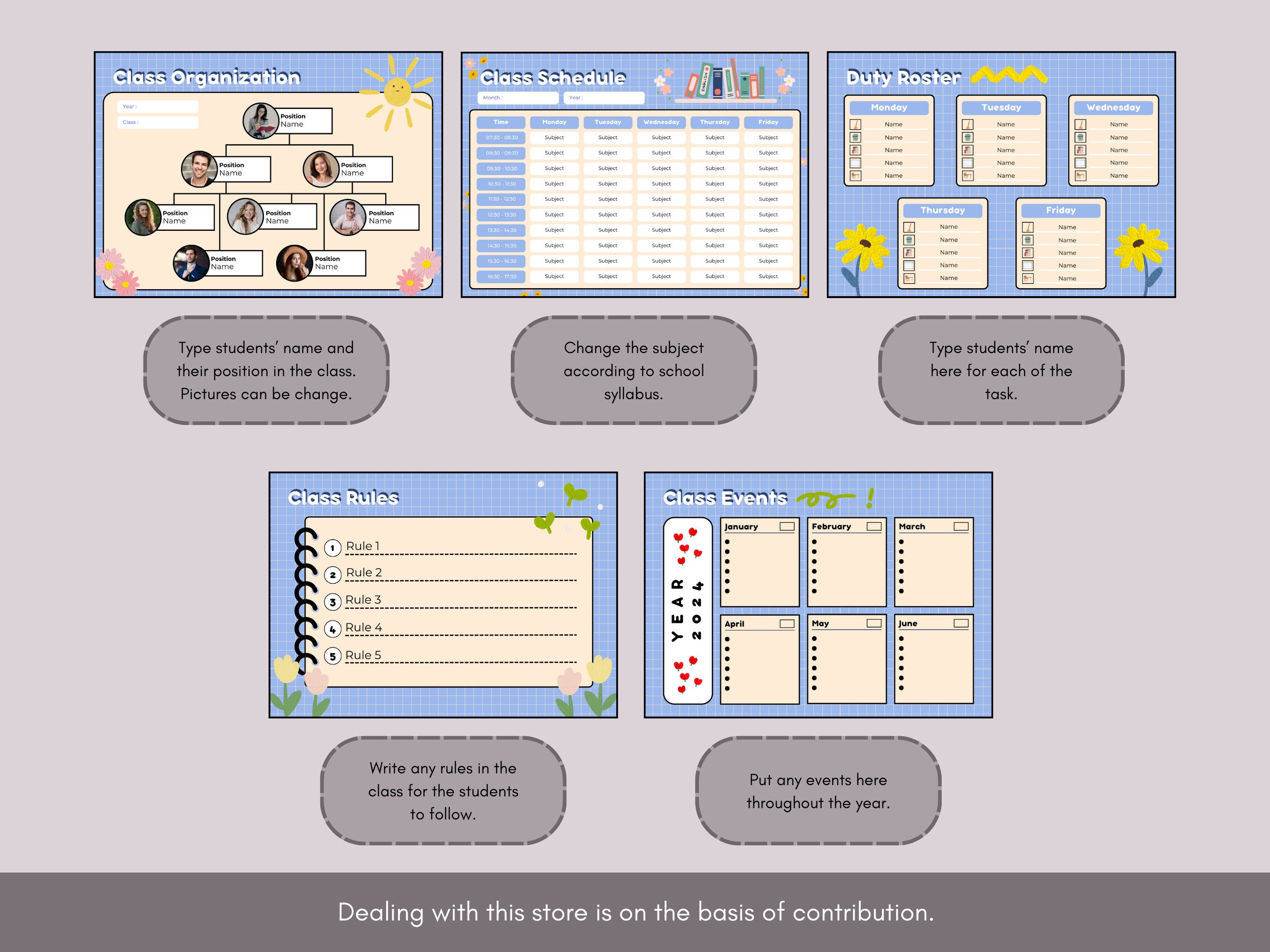 Editable Classroom Management Printable Bundle, Class Organization ...