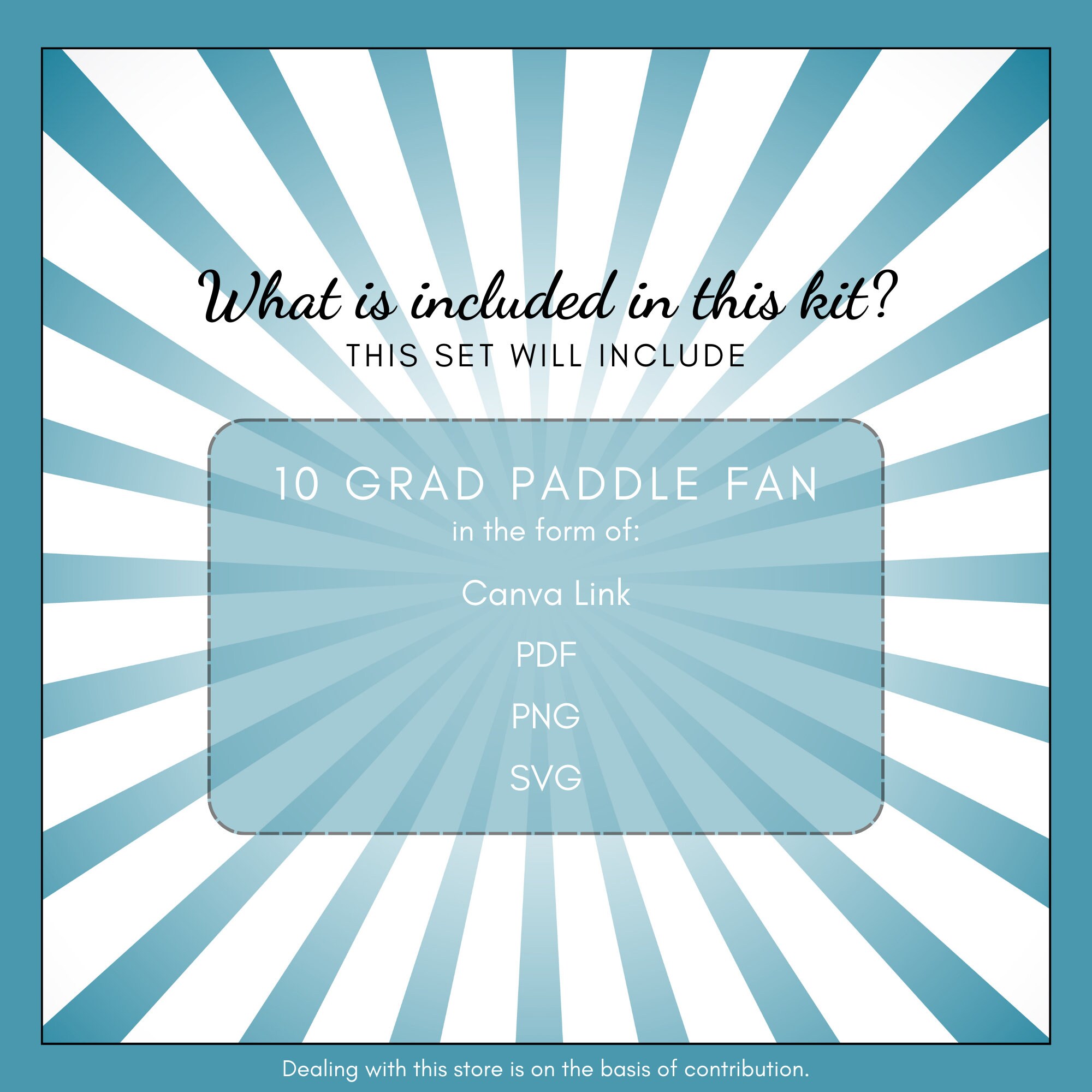 Grad Fan Template Bundle, Grad Fan, Grad Paddle Fan Template ...