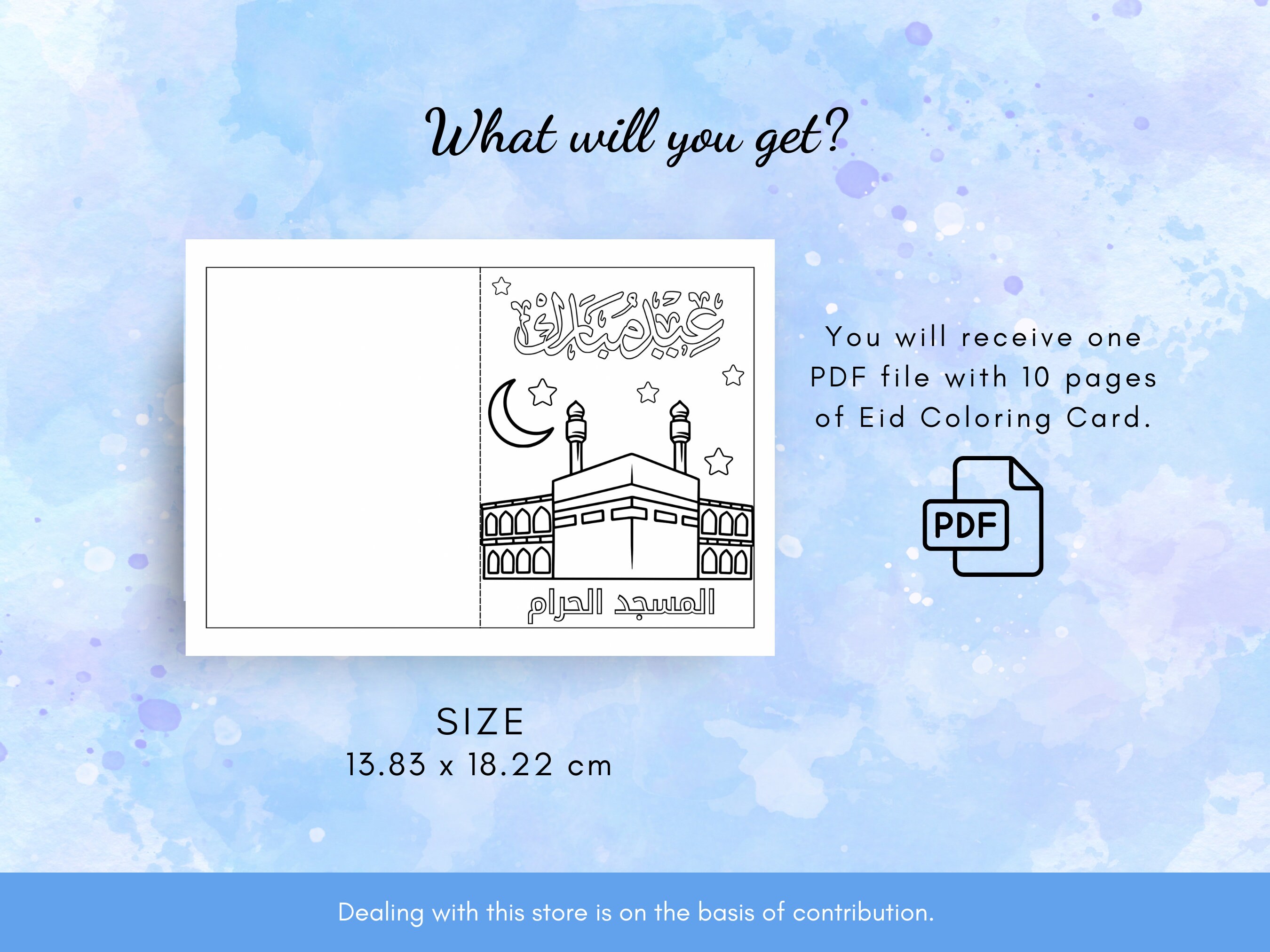 Eid Coloring Cards, DIY Eid Cards, Printable Eid Cards, Eid Kids ...
