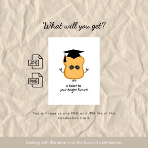 Printable Graduation Card, DIY Graduation Card, Toast Bright Future ...