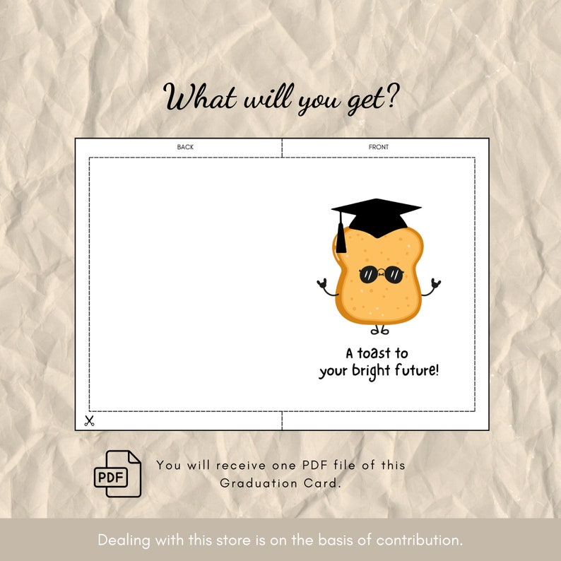 Printable Graduation Card, DIY Graduation Card, Toast Bright Future ...