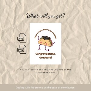 Printable Graduation Card, DIY Graduation Card, Taco About You, High ...