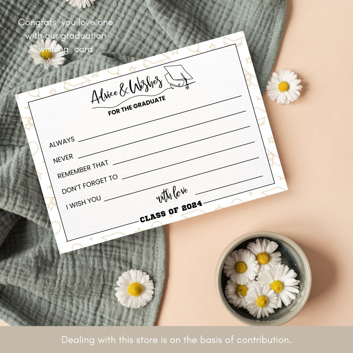 Graduation Advice and Wishes Cards, Printable Table Decor, Instant ...