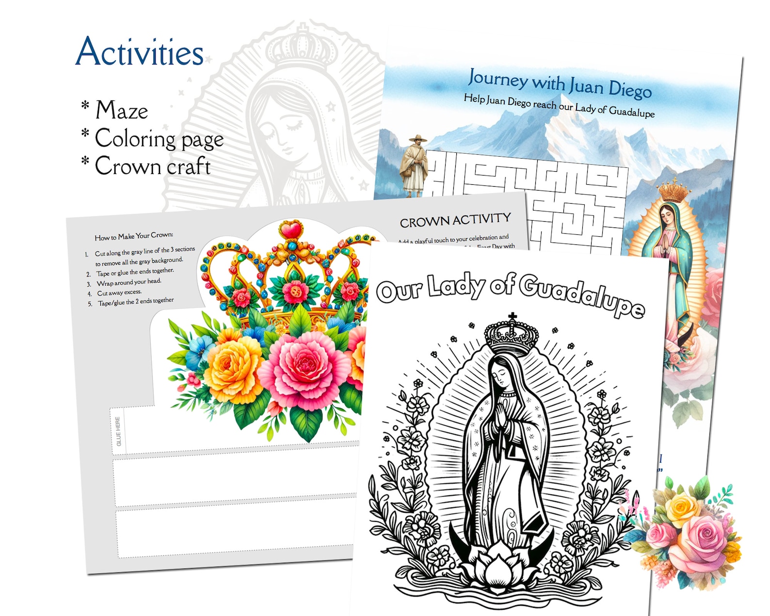 Our Lady of Guadalupe - Feast Day Celebration Bundle - Printable Prayer ...