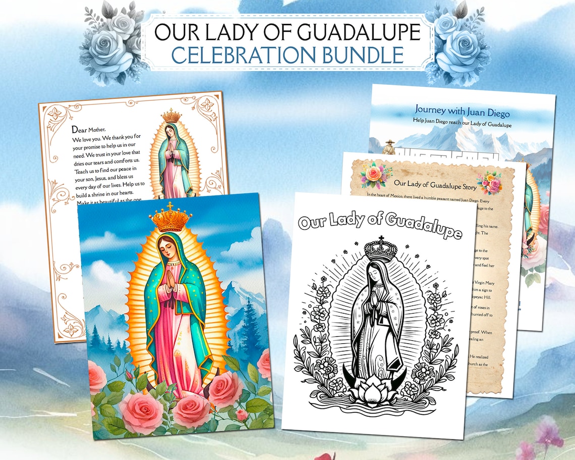 Our Lady of Guadalupe - Feast Day Celebration Bundle - Printable Prayer ...