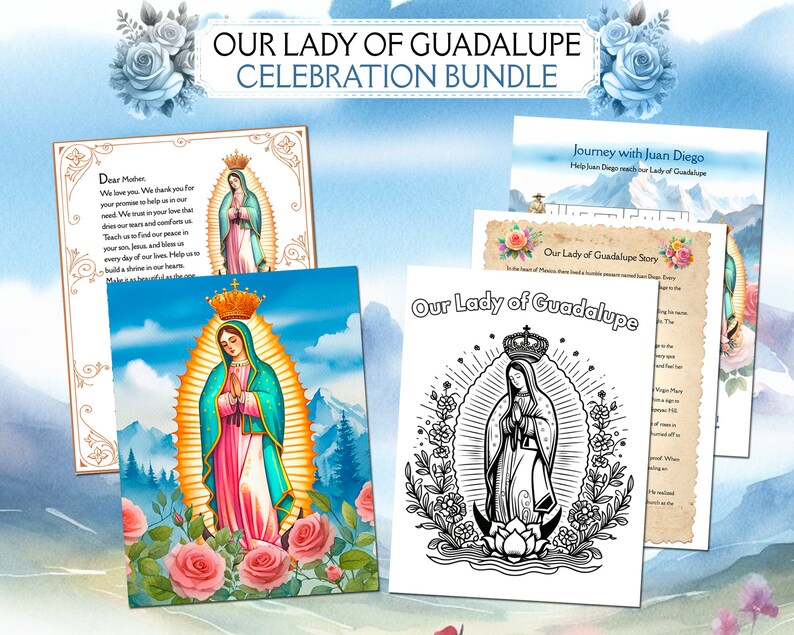 Our Lady of Guadalupe - Feast Day Celebration Bundle - Printable Prayer ...