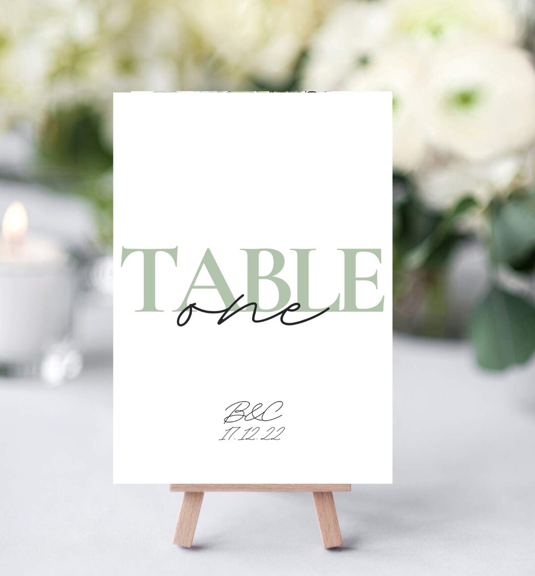 Printable A5 Table Numbers - Etsy