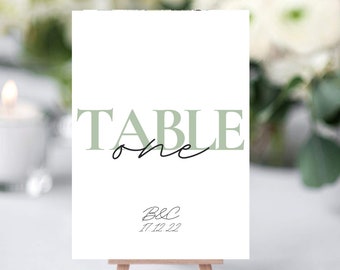 Printable Table Numbers - Etsy